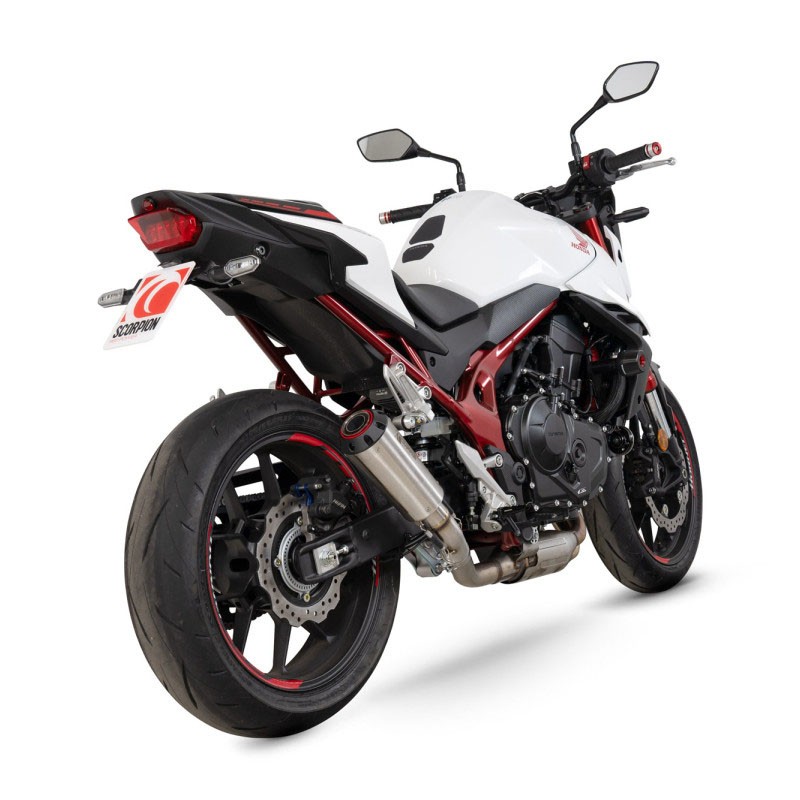 Scorpion Red Power Silencer for Honda Hornet