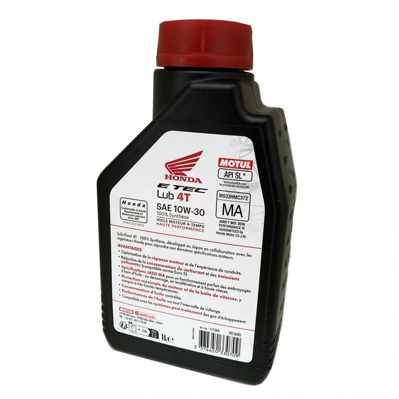 Motul E-TEC Oil 10W30 1L for Honda Hornet